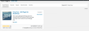 Forty Four, a great WordPress 404 Plugin - Igor Benić
